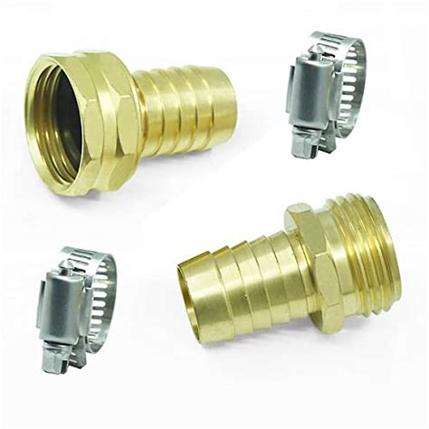 Plg Solid Brass 3 4 Inch Garden Hose Repair Kit Male And Female Hose