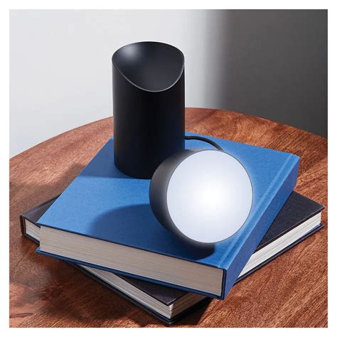 Lexon Orbe Portable Led Lamp With Moving Head Black Ld Lh88n Mwave