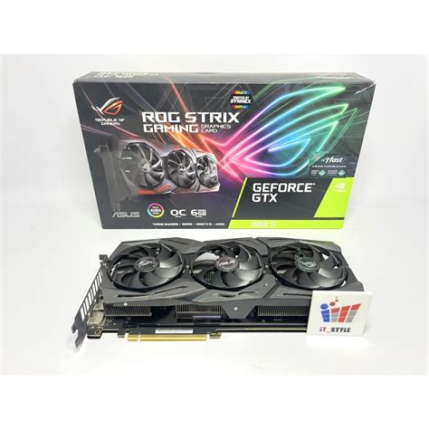 การ์ดจอ Rtx 1660ti 6g Rog Strix Gaming Gddr6 It Styie Thaipick