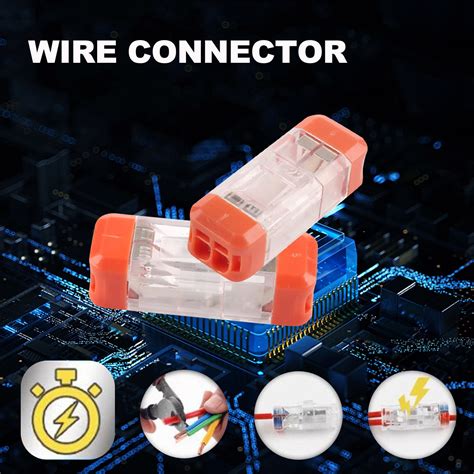 Push In Wire Connectors Quick Connect Electrical 2 Pcs Pushin Small Wire Nuts Twister Assortment