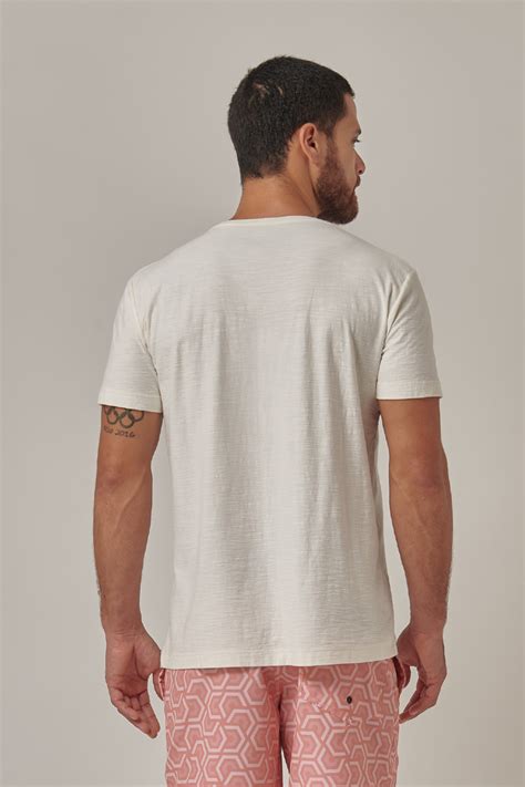 Camiseta Henley Manga Corta