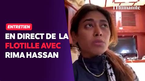 Vidéo Flottille Pour Gaza En Direct Avec Rima Hassan à Bord Du