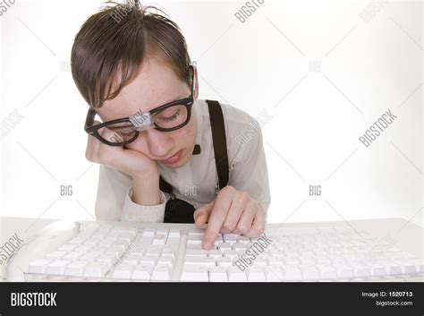 Bored Teenage Computer Image Photo Free Trial Bigstock