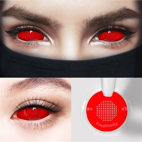 Full Eye Contacts Red