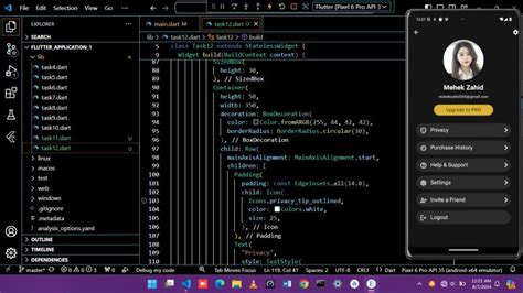Mehek Zahid On Linkedin Appbar Body Flutter Uidesign Techinnovation Coding Userexperience