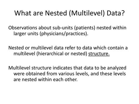 Ppt Sampling And Nested Data In Practice Based Research Powerpoint