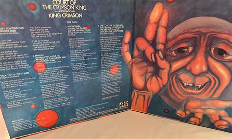 King Crimson In The Court Of The Crimson King Vinyl Album Record Atlantic Records 1969 Sd