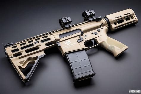 Carabina De Calibre De Pistola Moderna Con Protector De Mano Keymod