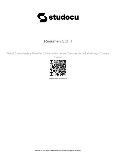 Resumen Scf I Pdf Familia Agua