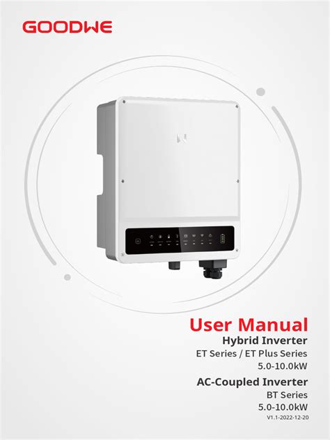 Gw Et Et Plus Bt User Manual En Pdf