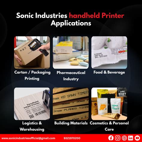 Buy Now Sonic Industries Plastic Thermal Inkjet Date Coder Handheld Mm Printer
