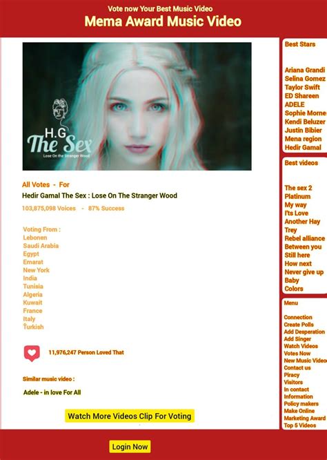 كليب هدير جمال The Sex Lose On The Stranger Wood