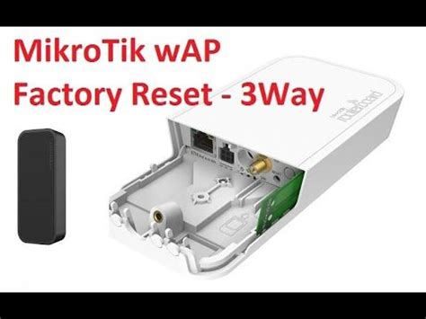 MikroTik WAP Factory Reset If Forget Password
