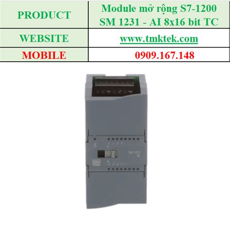 Module mở rộng Analog input SM 1231 AI 8x16 bit TC