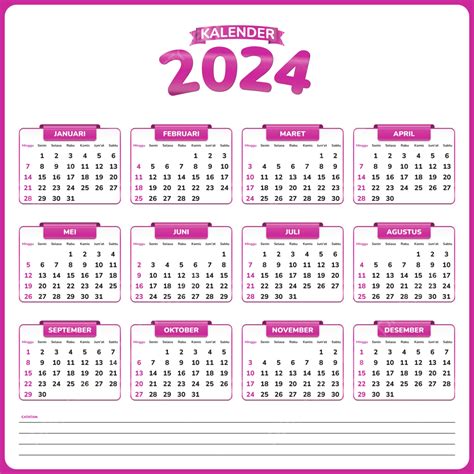 Calendario 2024 Simple Rosa Png Dibujos 2024 Calendario 57 Off Bilarasa