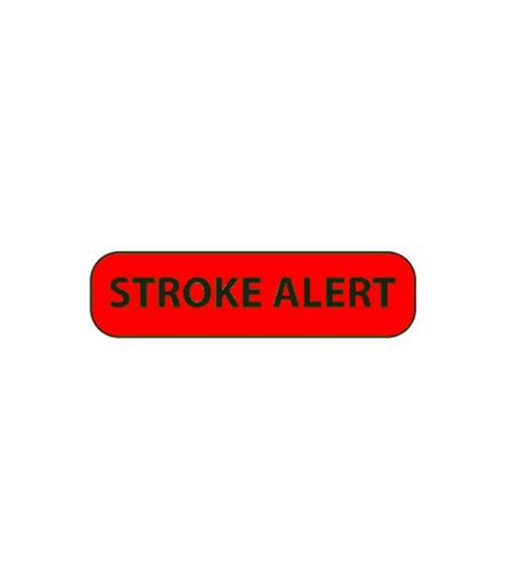 Stroke Alert Labels Medicus Health