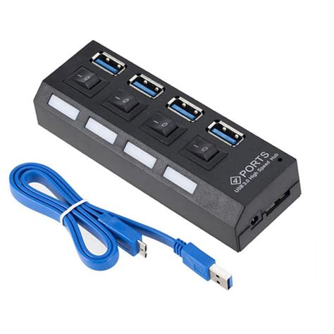 Portable Usb 3 0 High Speed Hub With Four Separate Ports Ab C226 Shop Today Get It Tomorrow