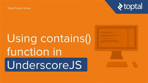 Javascript Video Tutorial Using Contains Function In Underscorejs