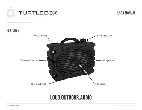 Turtlebox Ranger Portable Bluetooth Speaker User Manual