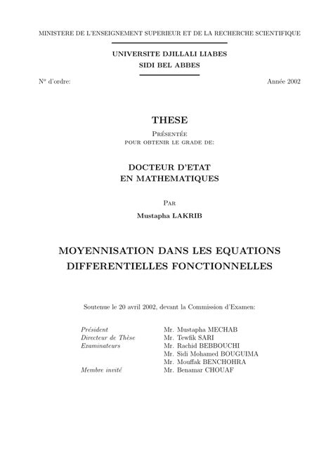 Pdf Averaging Method For Functional Differential Equations