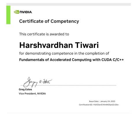 Nvidia Cudaprogramming Harshvardhan Tiwari