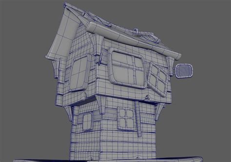 만화 공포 집 음영 렌더링 3d 모델 10 Unknown Fbx Obj Ma Free3d