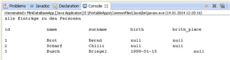 Java Datenbank Auslesen Mysql Mssql St Page