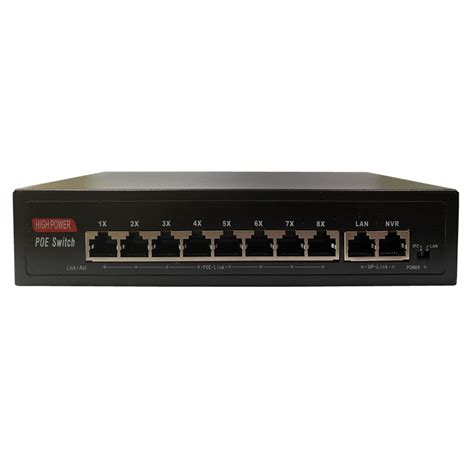 POE Switch 8 port power ethernet 24V 48v for Ubiquiti Nanostation CCTV ...