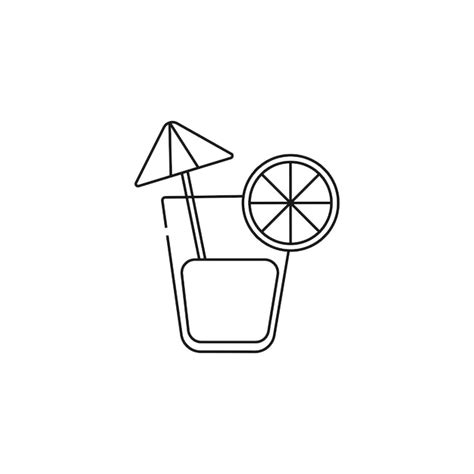 Premium Vector Cocktail Icon