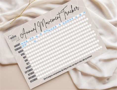 Annual Exercise Habit Tracker Etsy