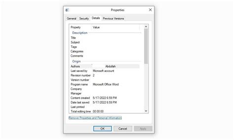 How To Remove Your Personal Information From File Metadata On Windows
