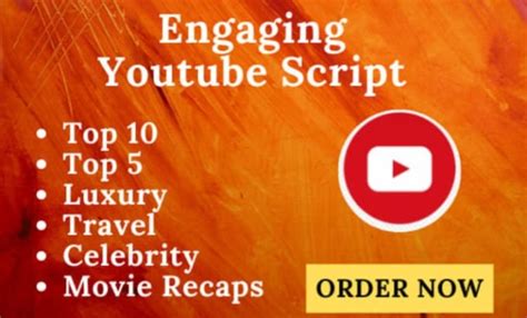 Write Engaging Youtube Script By Uniquewizard Fiverr
