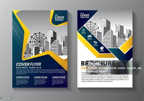 Brochure Design Cover Modern Layout Annual Report Poster Flyer In A4 With Colorful Triangles