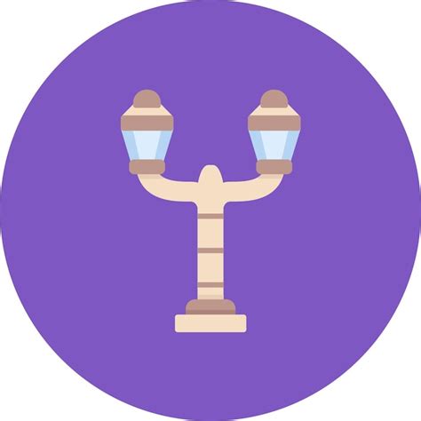 Premium Vector Street Lamp Flat Illustration