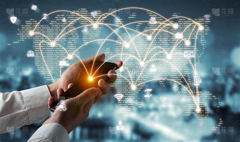 智能城市的现代创新通信与互联网络相互连接。5g无线数字连接与物联网的概念