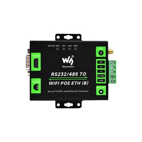 Industrial Serial Server Rs232 485 To Wifi Ethernet Modbus Mqtt Poe