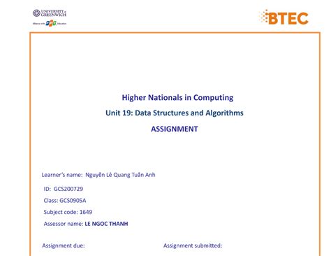 1649 Gcs2007 29 Nguyen Le Quang Tuan Anh Assignment 2 Higher