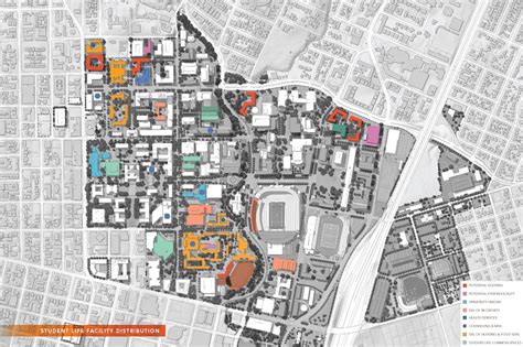 University Of Texas At Austin Map Ut Austin Map Print Etsy