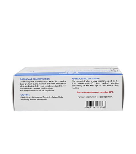 Rx Pregmed Pregabalin Cap 75mg