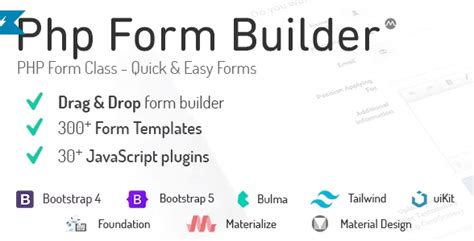 Php Form Builder Advanced Html Forms Generator With Drag And Drop