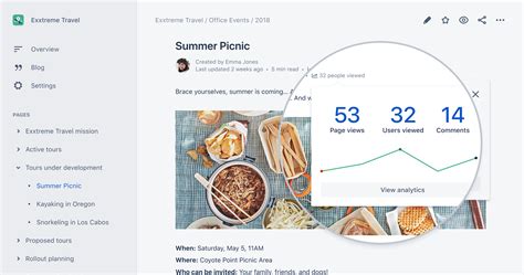 View Insights On Pages Confluence Cloud Atlassian Support