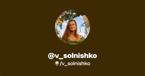 V Solnishko Instagram Facebook Linktree