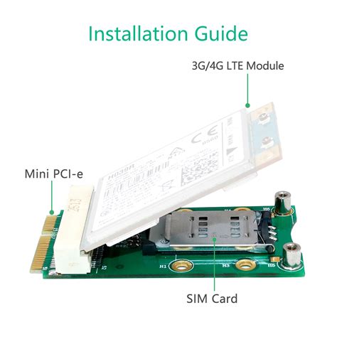 Xt Xinte Mini Pci E Adapter Card Mpcie With Sim Card Slot For 3g 4g Module Usim Card Slot