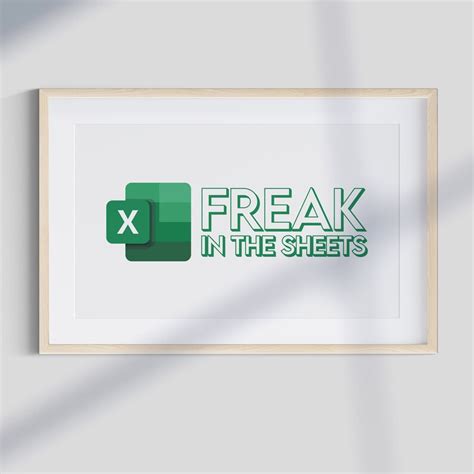 Microsoft Excel Freak In The Sheets Funny Saying Vector Etsy