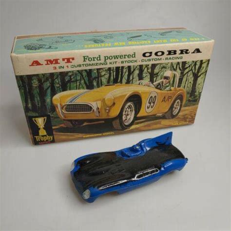 Original Amt Ford Cobra 3 In 1 Trophy Series 2170 150 Model Box And