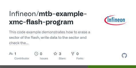 Github Infineonmtb Example Xmc Flash Program This Code Example