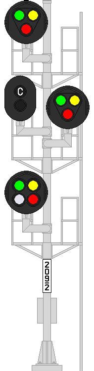 Trx Railroad Automatic Block Signal Mast By Misterpsychopath3001 On