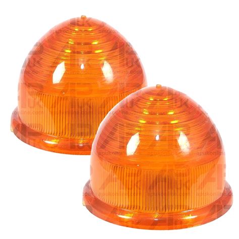 Amber Dome Indicator Light Lamp Lens Vintage Taxi Car Caravan Tra