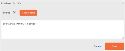 Cookie Manager Auto Adding Secure Flag Causing Postman To Fail For Local Env 🙋 Help Postman