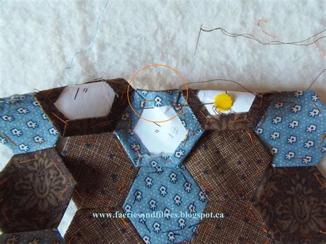 Faeries And Fibres Sewing A Hexagon Flower Video